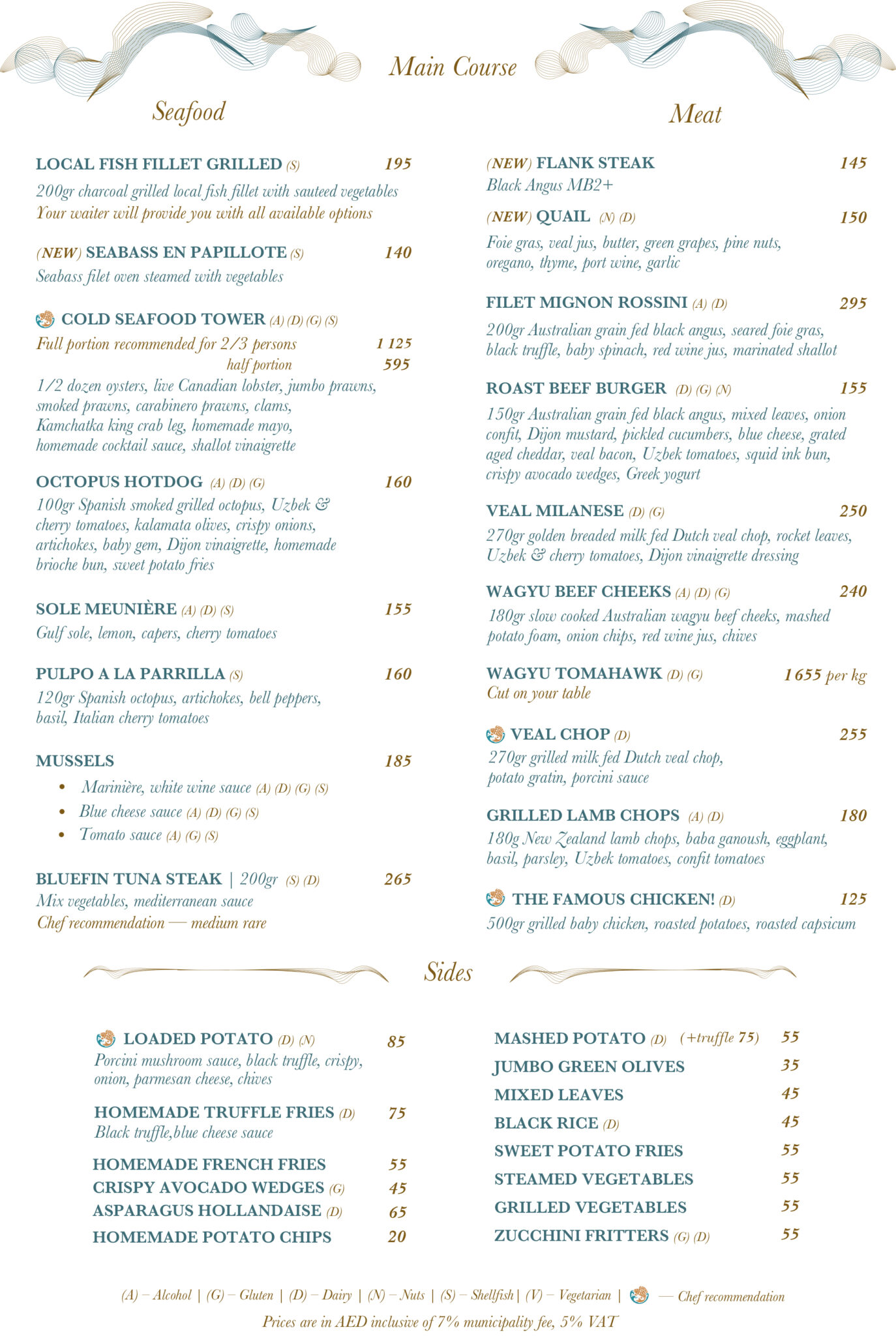 Menu – LUCKY FISH DUBAI