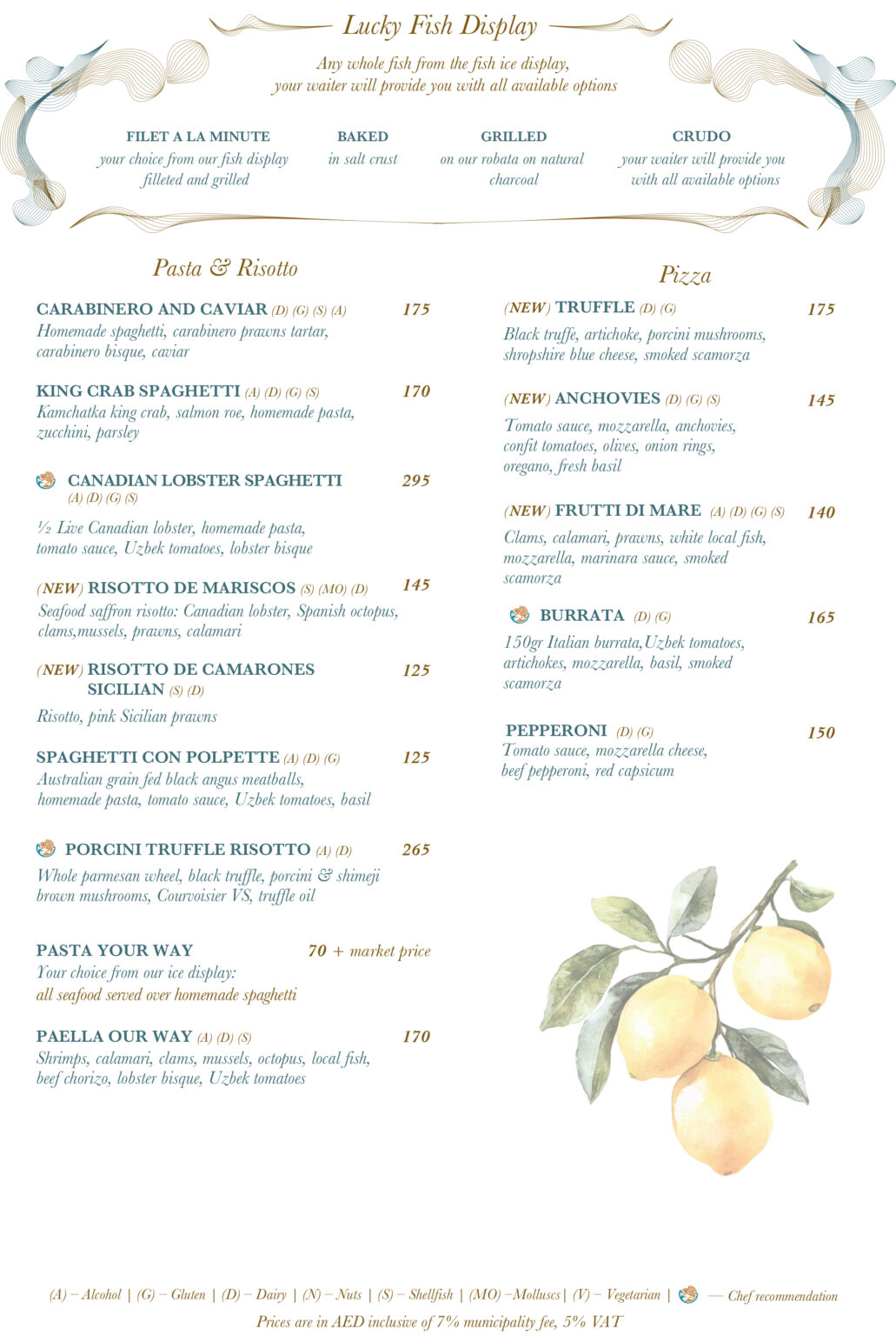Menu – LUCKY FISH DUBAI